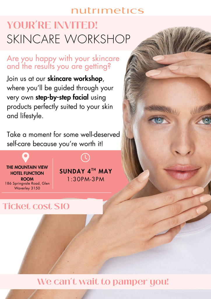 Skincare Workshop - Unlock Your Best Skin Yet - Melbourne - 4 May 2025 ...