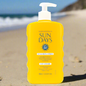 Sun Days SPF 50+ Sunscreen Lotion 400ml - Family Size - UPSIZE & SAVE ...